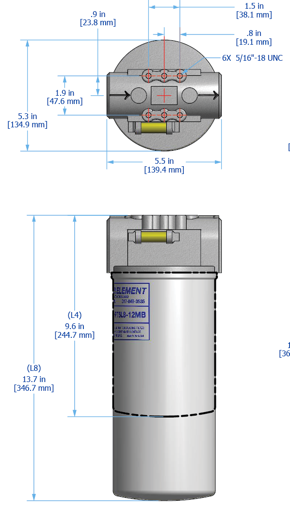 S75-76 Low Pressure Spin-On Filter Assemblies Specifications